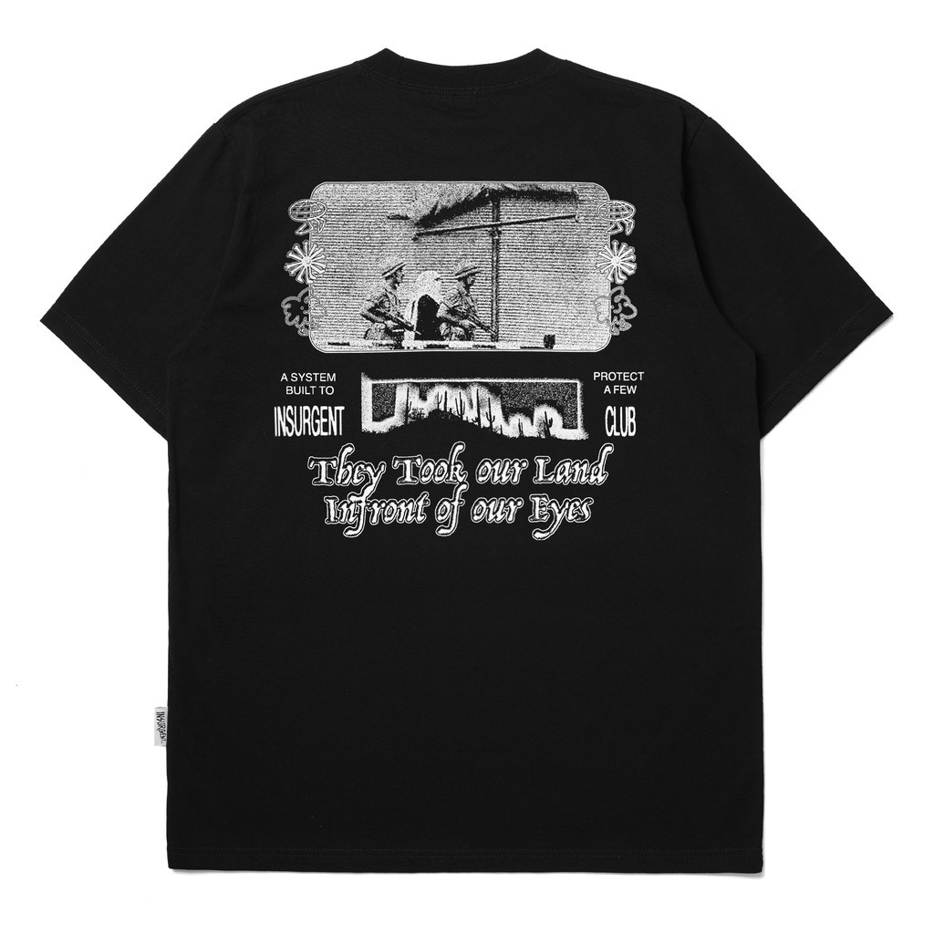 VerveVogue 100%cotton oversized boxy Tshirt Kaos Our Land Black | Shopee Malaysia