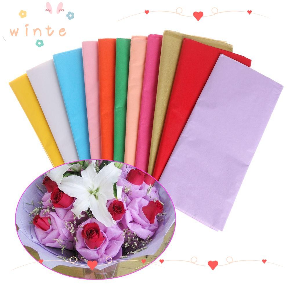 WINTE 10pcs/bag Origami Gift Wrapping Packing Craft Flower Making ...