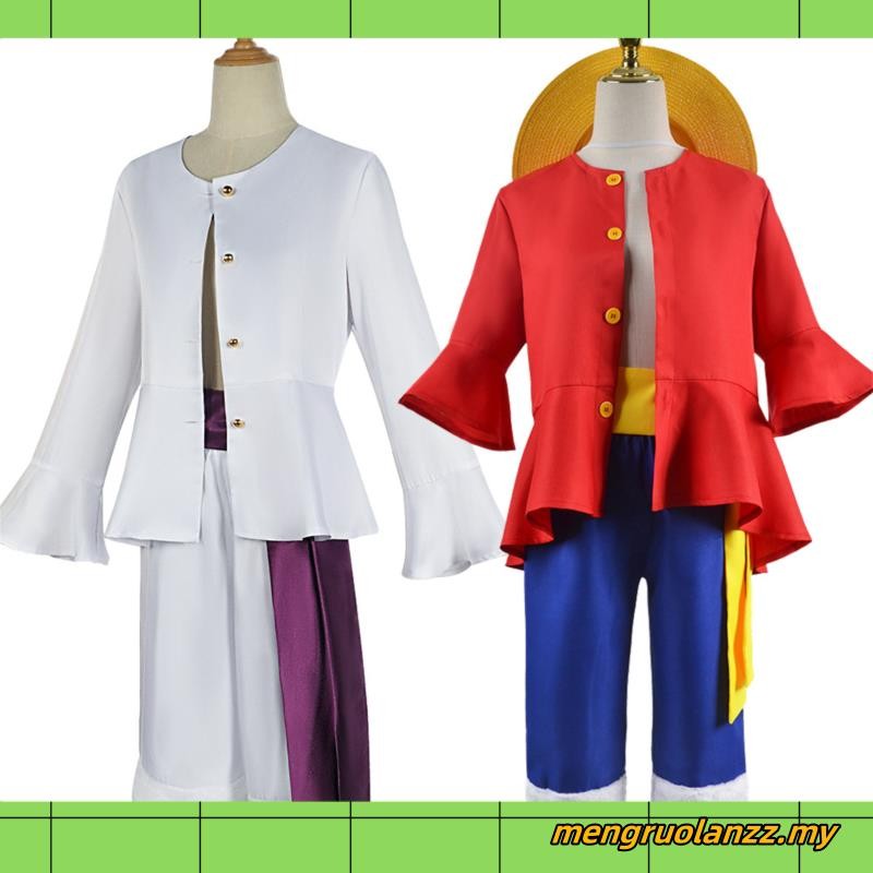 Anime One-Piece Monkey D Luffy Cosplay Costume For Adult Kids Boy Luffy ...