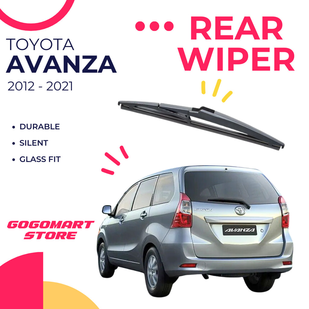TOYOTA AVANZA 2012-2021 REAR WINDSCREEN WIPER Car Rear Wiper Belakang ...