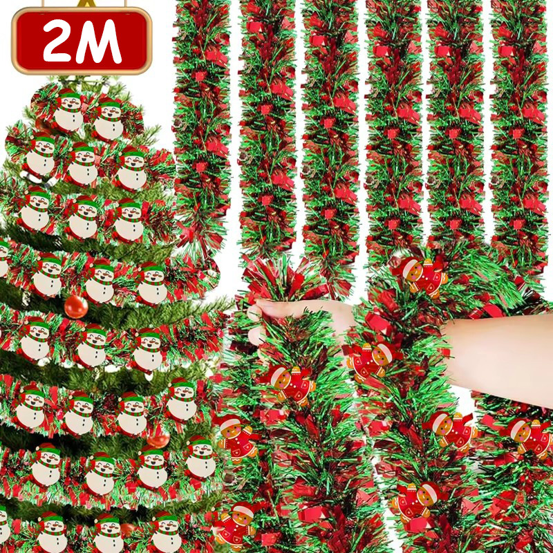 2M Sparkling Christmas Tree Color Ribbons - Multi Style Christmas ...