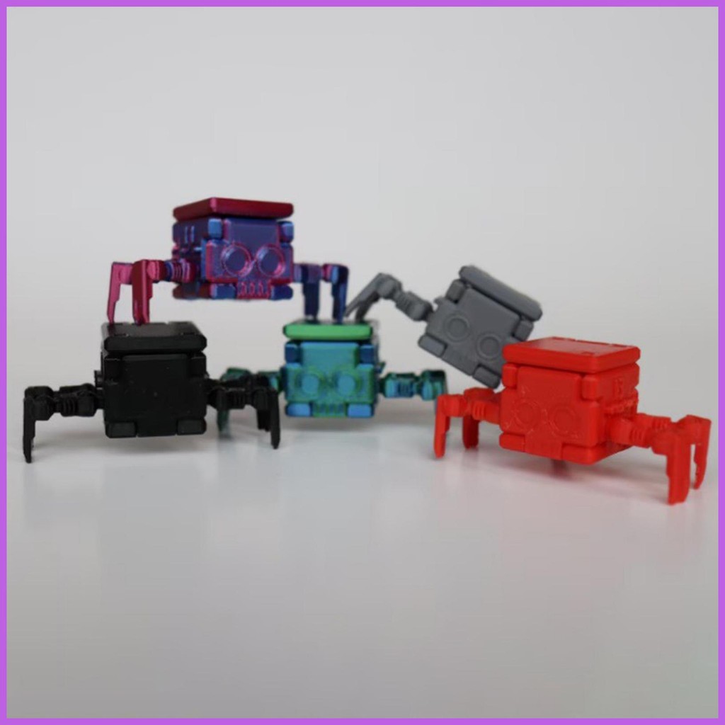 Transforming Fidget Spider Cube Toy 3D Printed Mechanical Spider Desk ...