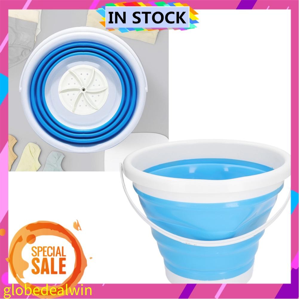 Globedealwin Folding Washing Machine Turbine Foldable Bucket Washer ...