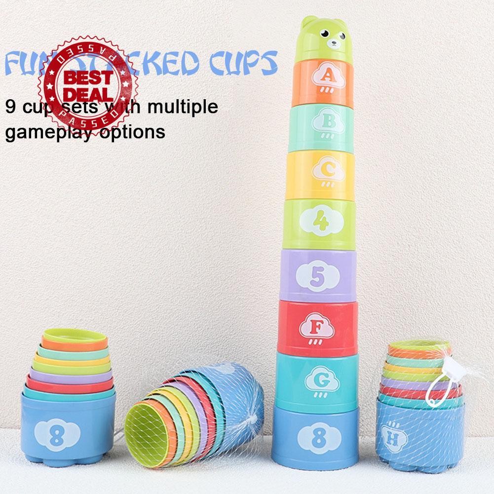 Stacking Cup Toy Cup Stacking Game Children Educational Letters Toy ...