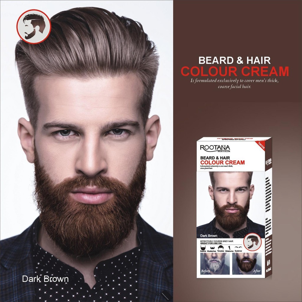 Mens Beard Dye Beard Coloring Shampoo for Men Long-Lasting Coloring ...
