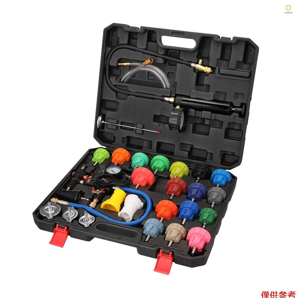 28-Piece Universal Radiator Pressure Tester Kit Automotive Vacuum ...