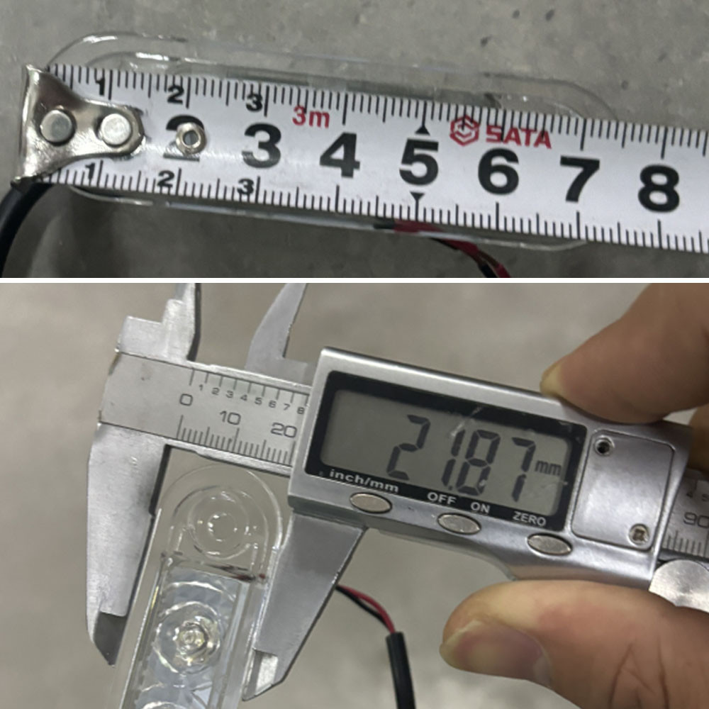 WHITE STYLE LED FLUSH FIT KELSA BAR MARKER LAMP LIGHT 12v 24v BRAKETAIL ...