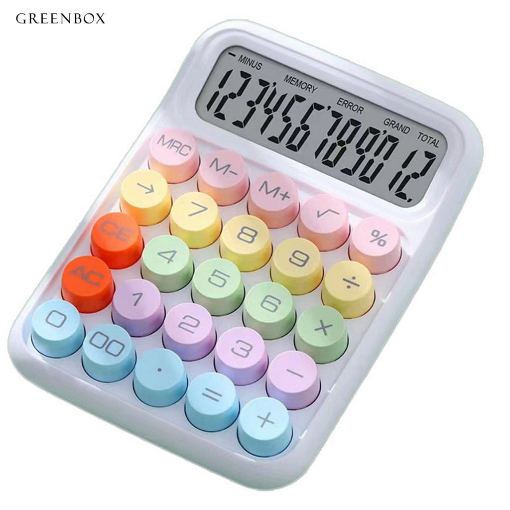 GRA- Vintage Desktop Calculator Mechanical Keyboard Calculator Vintage ...