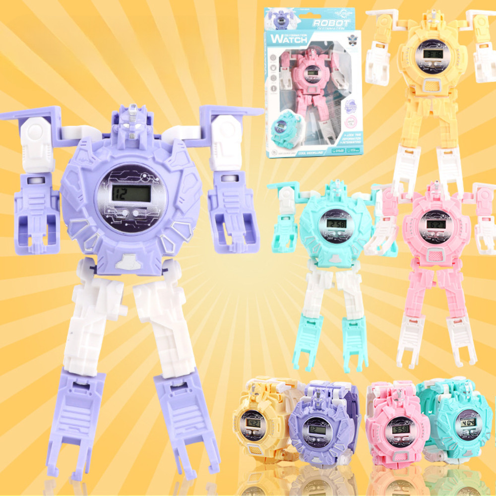 Creative Transformers Toy Watch Can Transform Into Iron Man Children ...