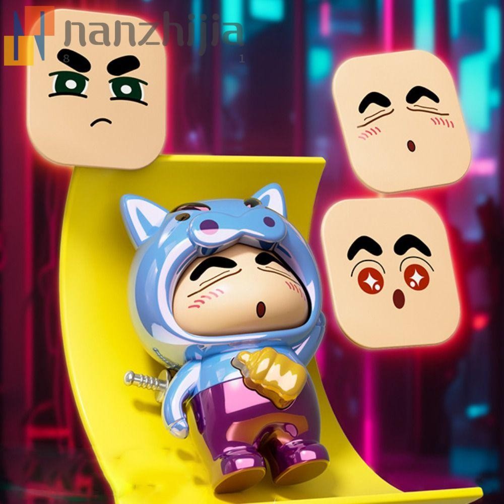 NANZHIJIA Crayon Shin-chan Face Changing Doll, With Keychain Plastics ...