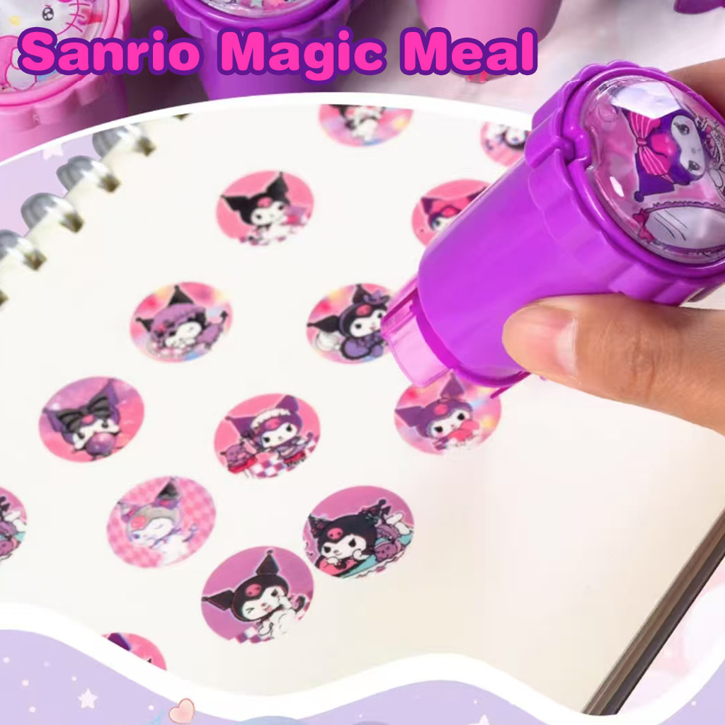 Sanrio Children's sticker stamp machine Kuromi Melody Cinnamoroll Hello ...