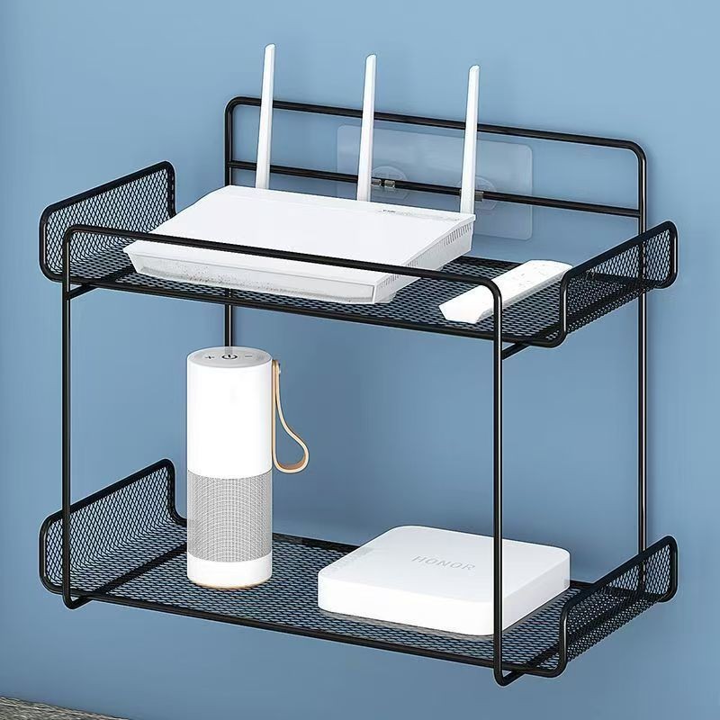 Shopee Officialwf Router Rack Wall Storage Box Bracket Set-Top Box Rack ...