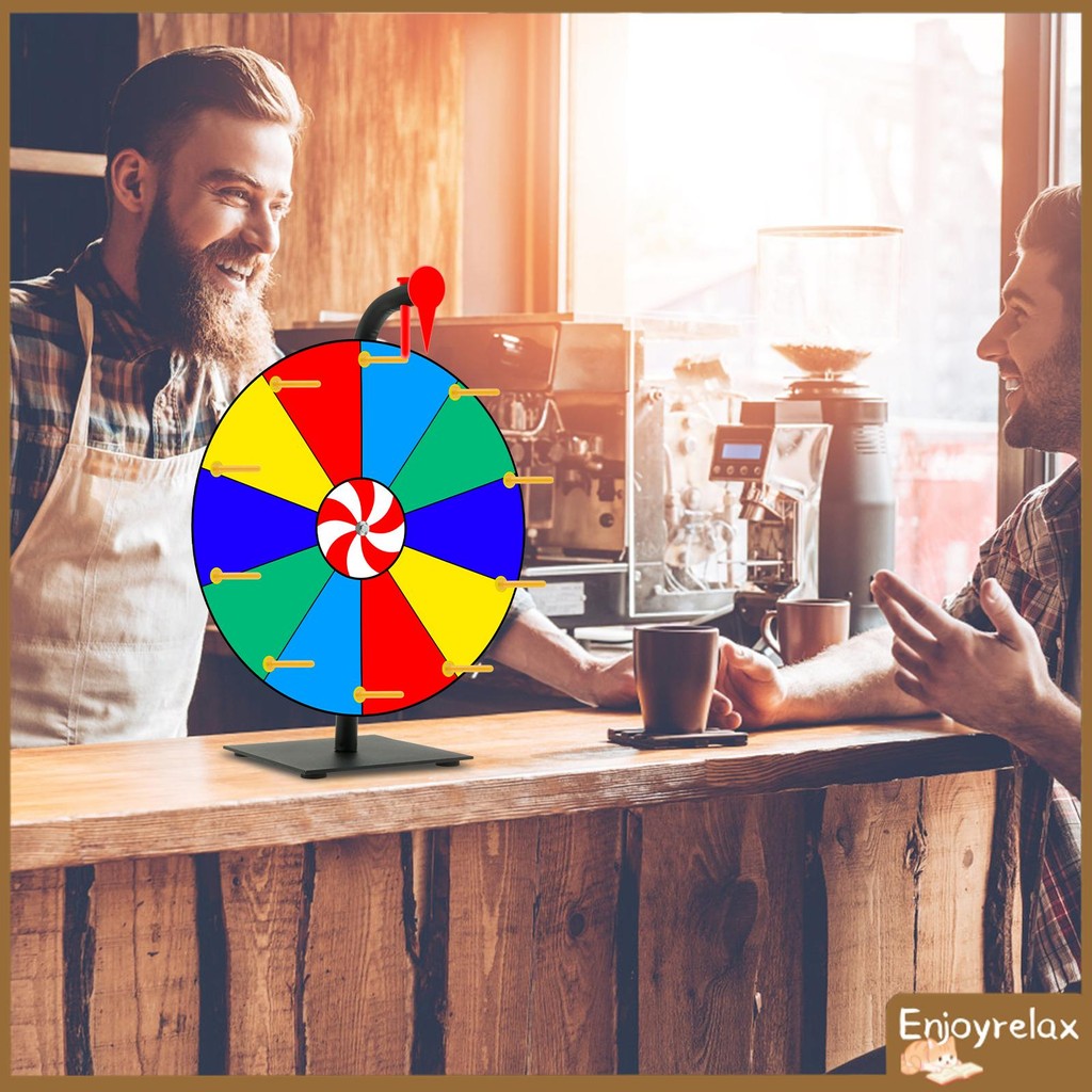Prize Wheel Tabletop Rotating Prize Wheel Editable Rotating Wheel 10 ...