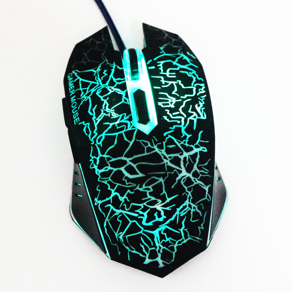 Game Mouse Wrangler Backlight Crack Colorful Mouse Internet Cafe Wired ...