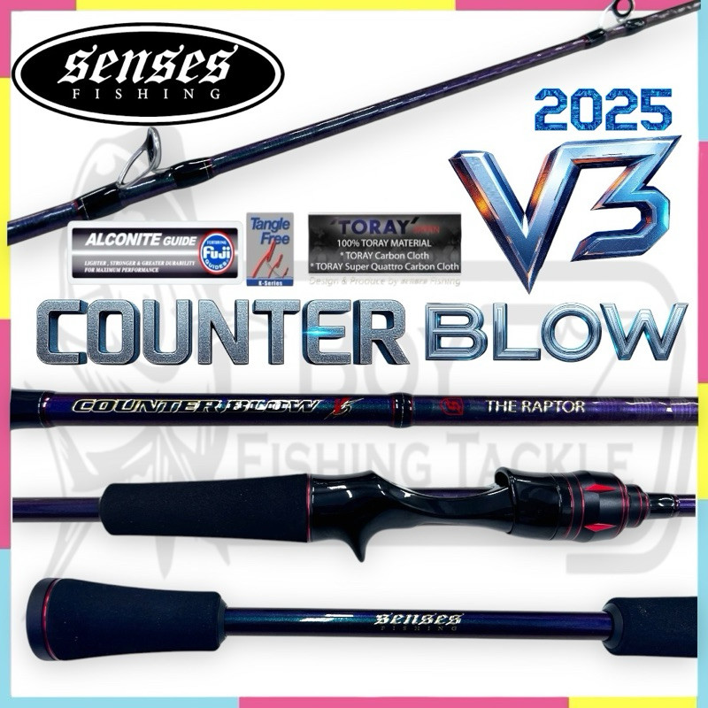 2025 SENSES COUNTERBLOW V3 CASTING ROD FISHING ROD COUNTER BLOW v3 ...