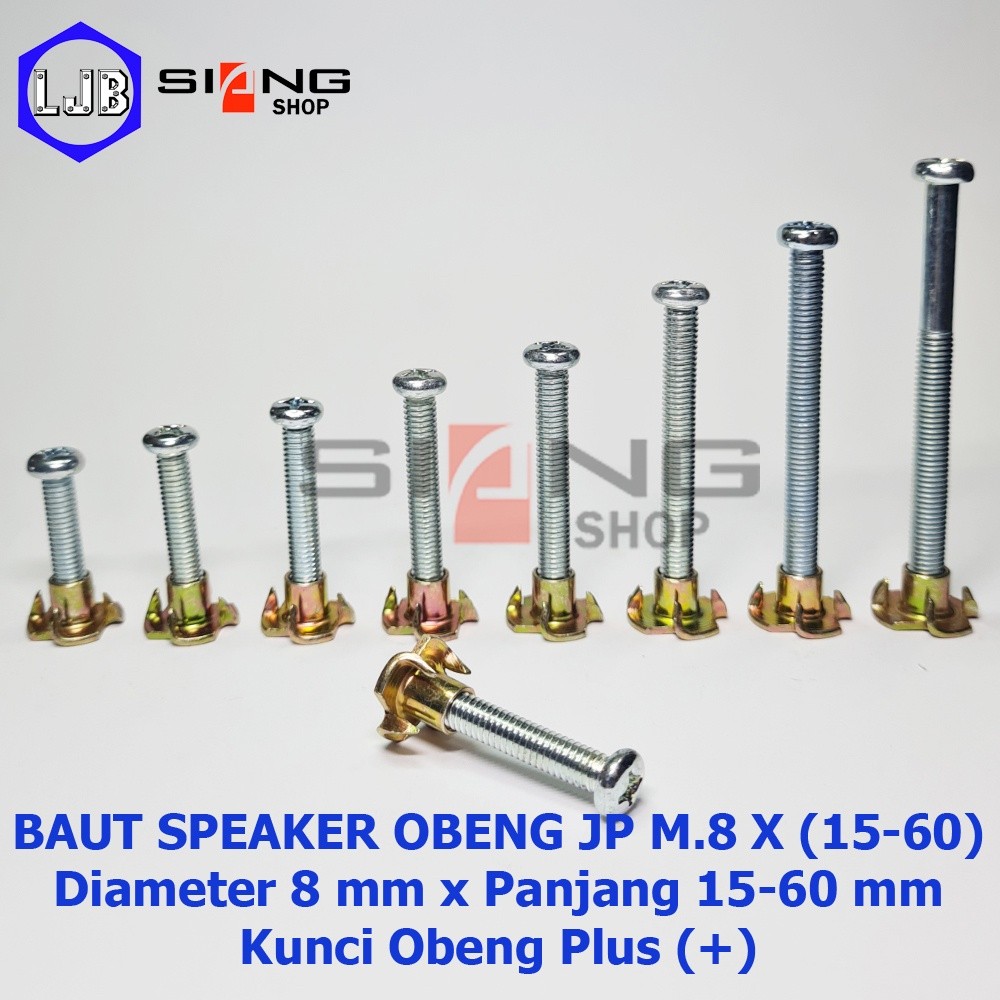 Jp M8 Claw Speaker Bolt 15 to 60 mm long Claw Nut | Shopee Malaysia
