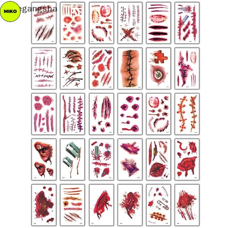 MS Waterproof Halloween Terror Wound Realistic Blood Fake ...