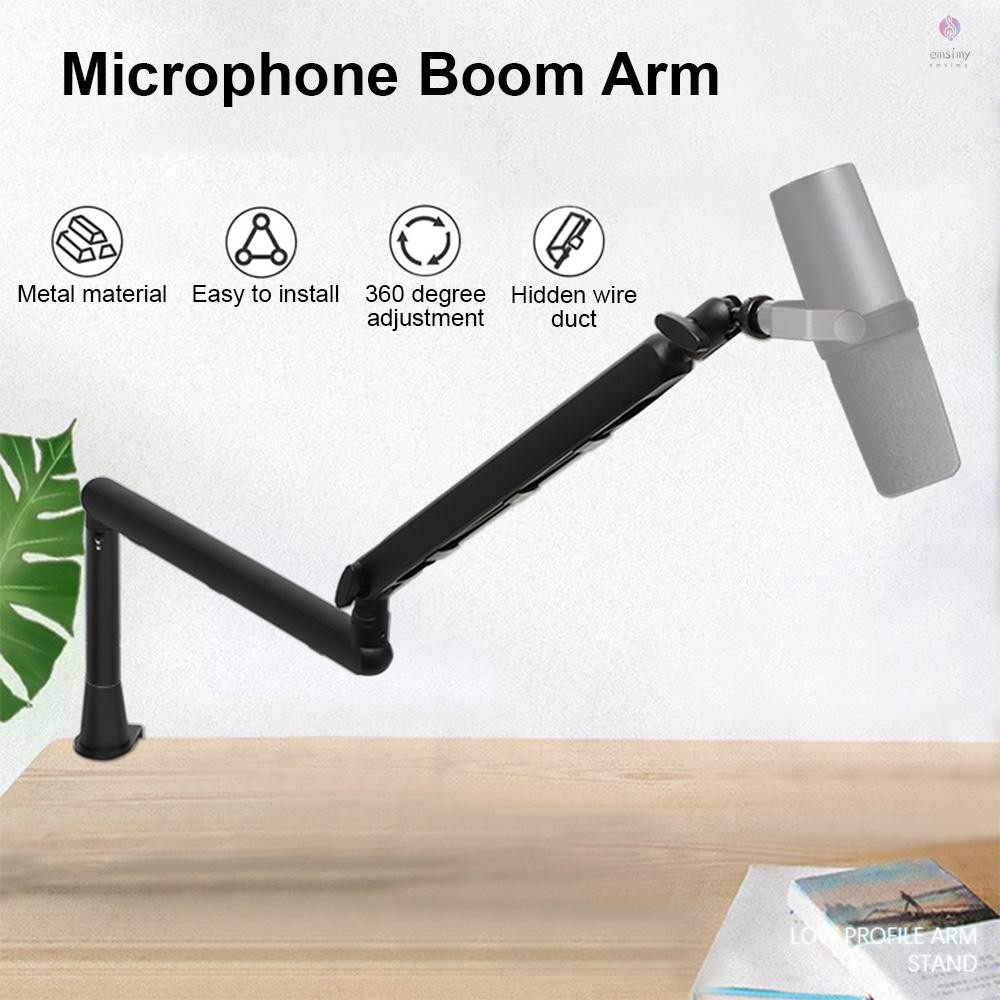 [effectmusic] Microphone Boom Arm Low Profile Adjustable Stick ...
