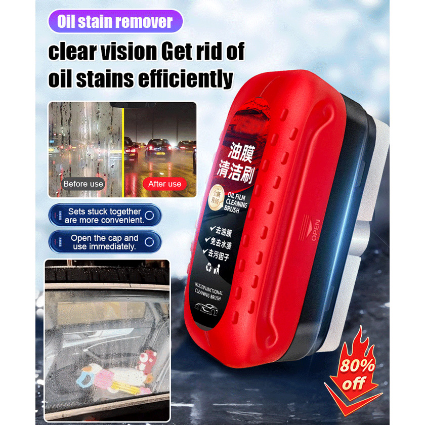 【Efficient Cleaning Brush】Windshield Refresher and Oil Residue ...