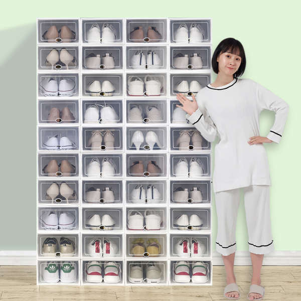 shoe rack rak kasut bertutup Kotak kasut, penutup balik, penyimpanan ...