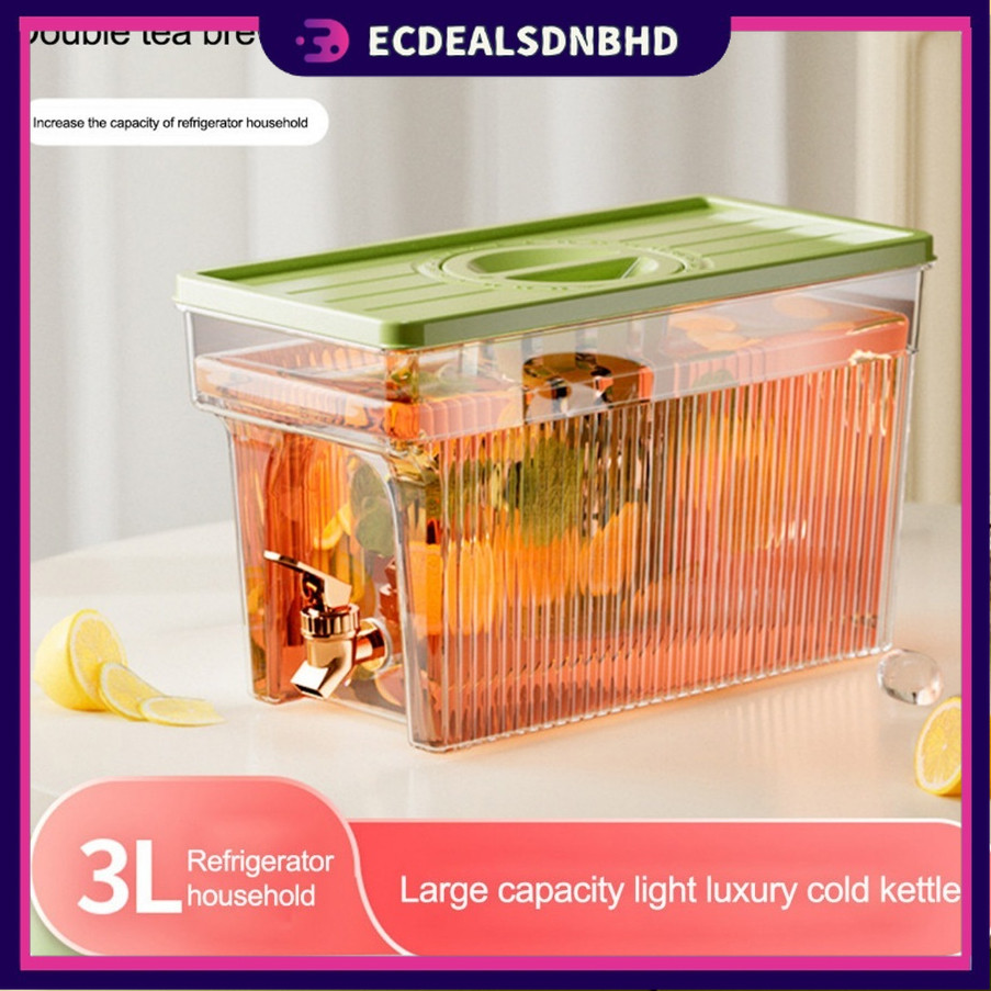 Dispenser Minuman Dingin Keran Air Minuman Kendi Ketel 3,5L Wadah Teh ...