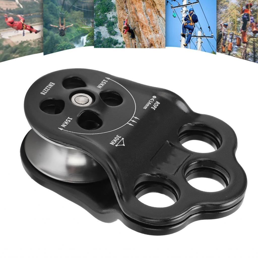 Kavolet 30KN Hitch Climber Pulley Dual Bearing Arborist Tree Climbing ...