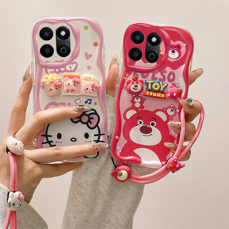 Casing Honor X7c Casing Honor 200 Smart 5G Casing Kuromi Cute Cream ...