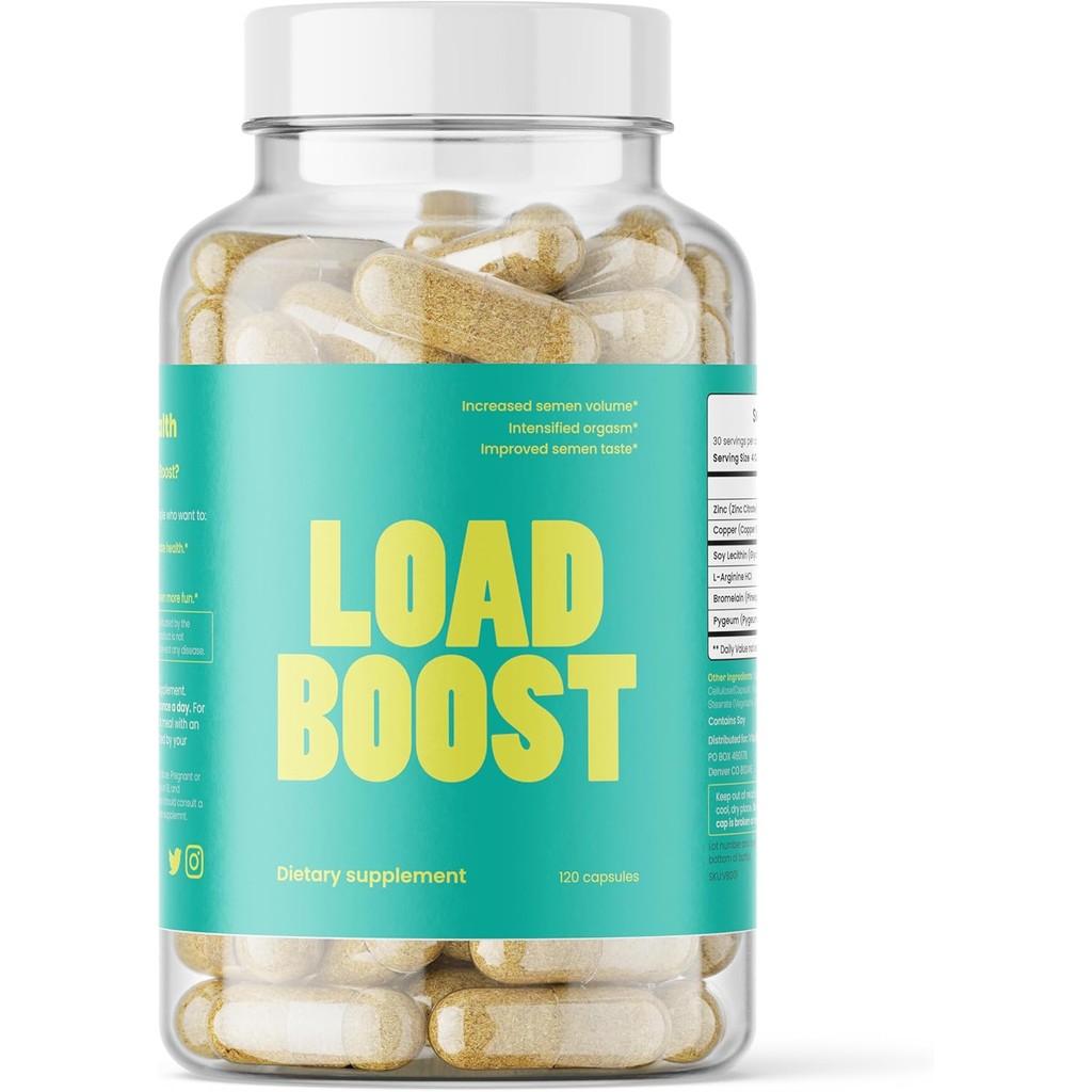 Load Boost-Volume, Health and Male Health-120 Capsules (1 Month Dosage ...