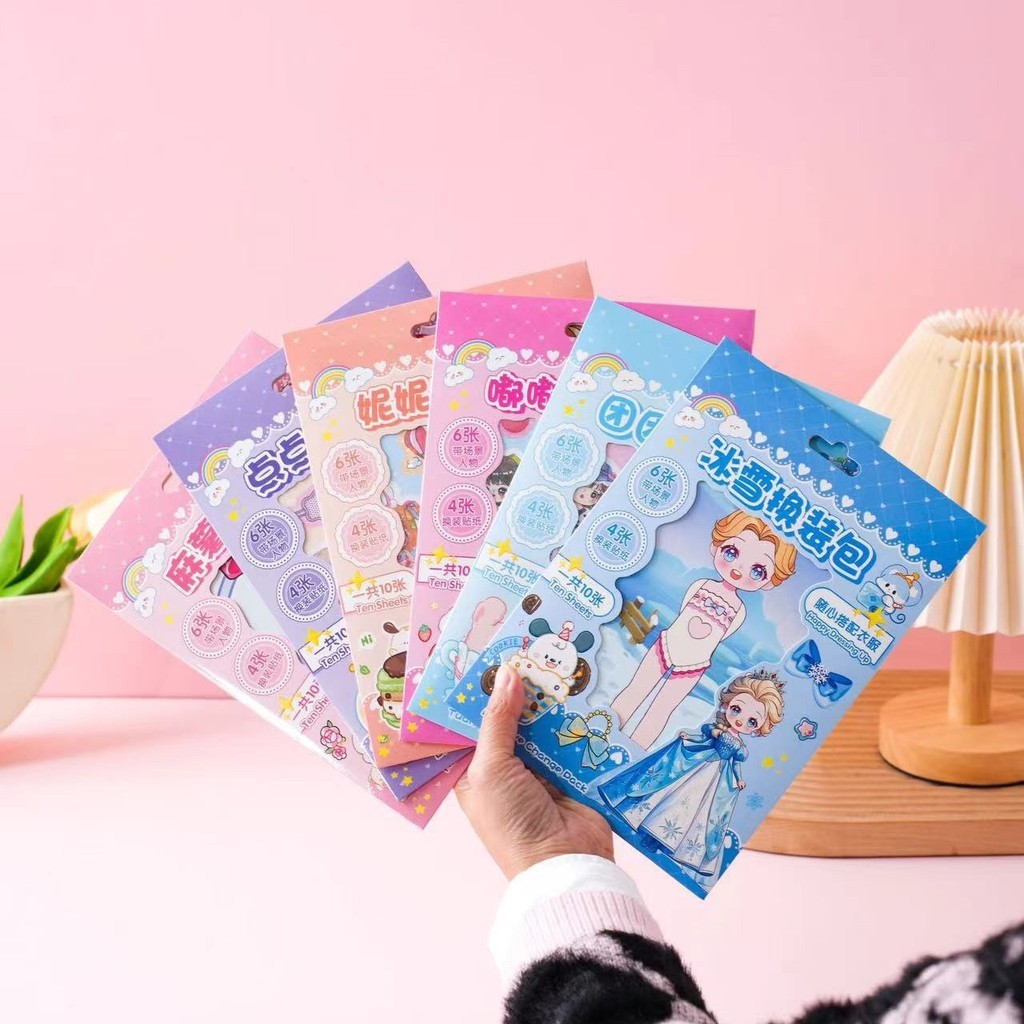 Diy dress up stickers change face change makeup stickers/changeable ...