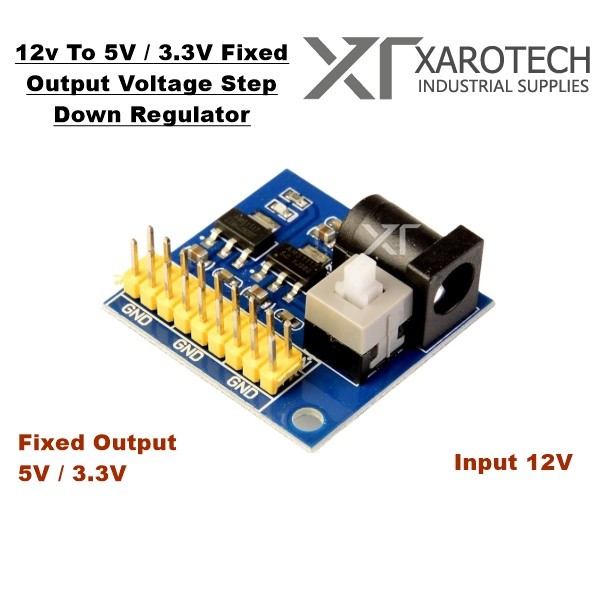 AMS1117 AMS 1117 DC-DC 12V to 3.3V 5V Power Module Multi Output Voltage ...