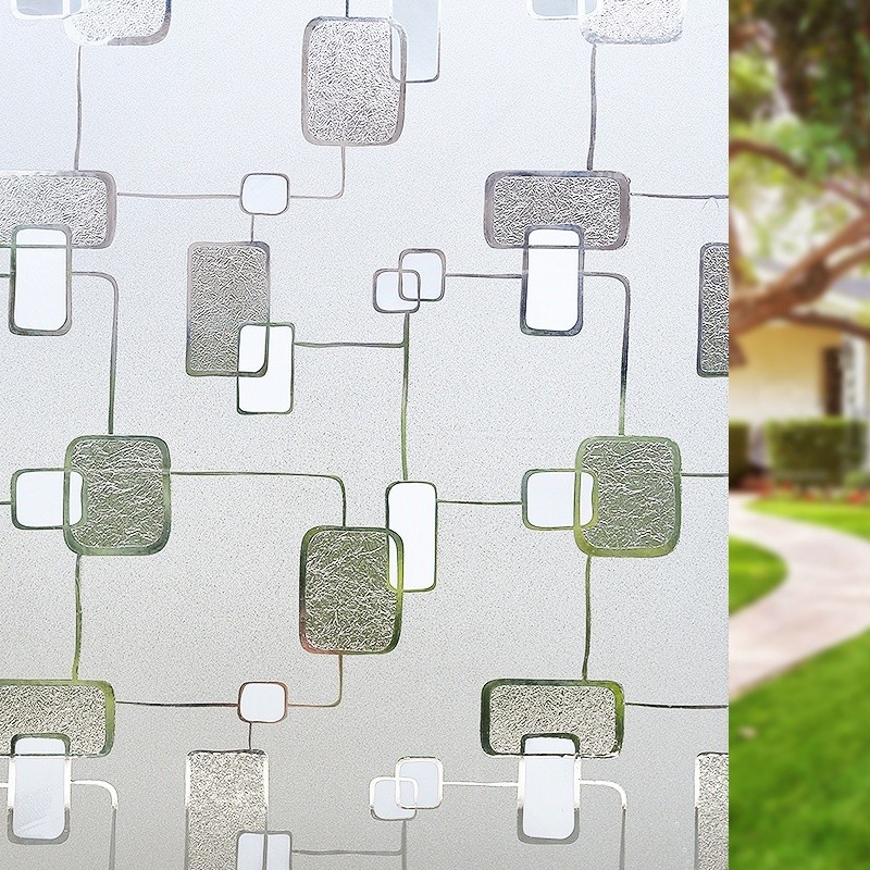 Glue-Free Window Glass Sticker Bathroom Toilet Transparent Translucent ...