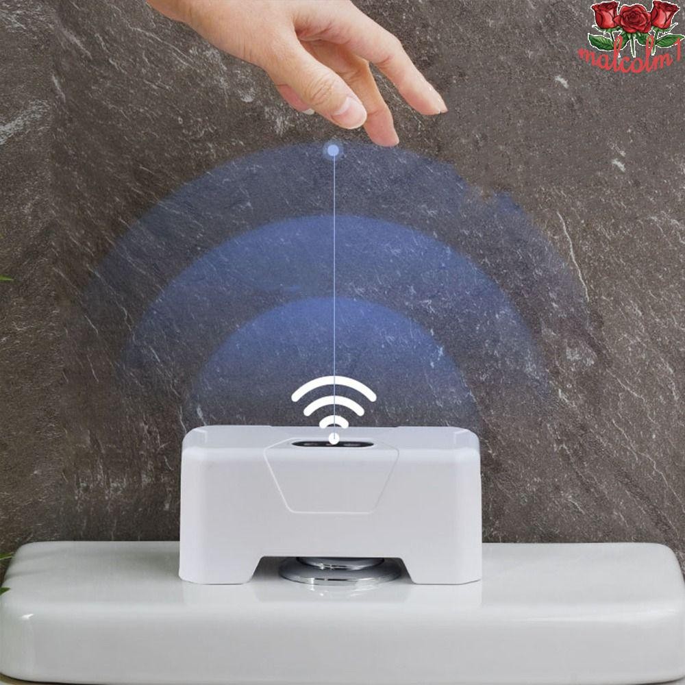 MALCOLM1 Automatic Toilet Flush Button, Touchless Waterproof Induction ...