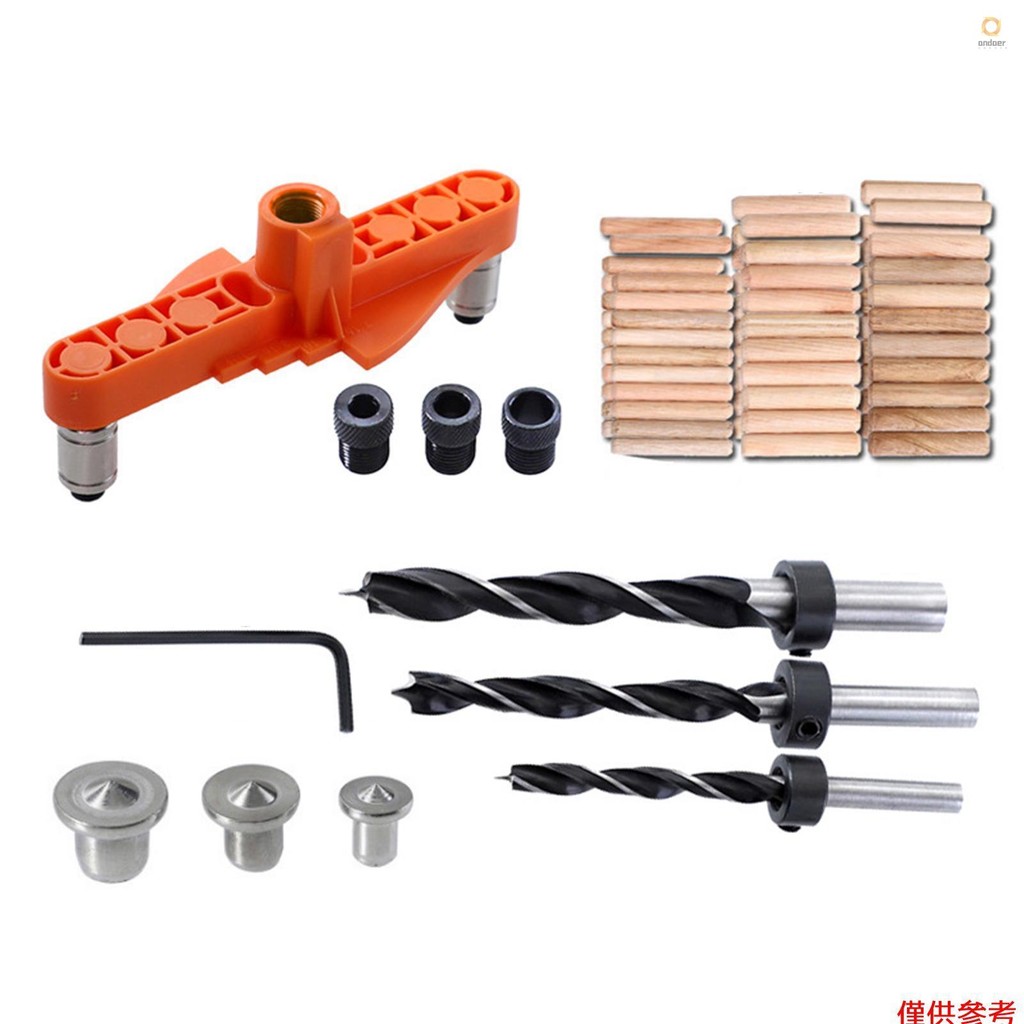 Dowel Jig with Center Scriber 71 Pcs Handheld Dowel Jig Kit Adjustable ...