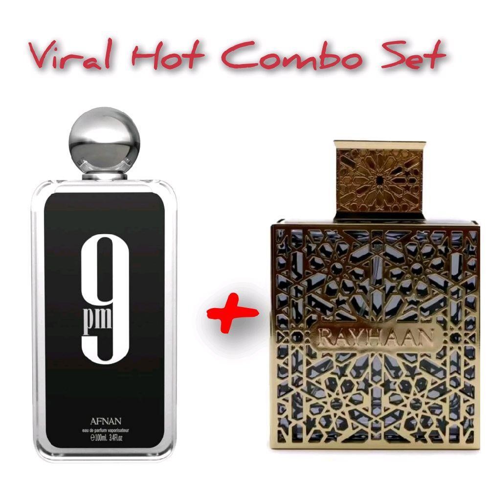 Combo Set Afnan 9 PM & Rayhaan Elixir 100ml Eau de Parfum – 100% ...