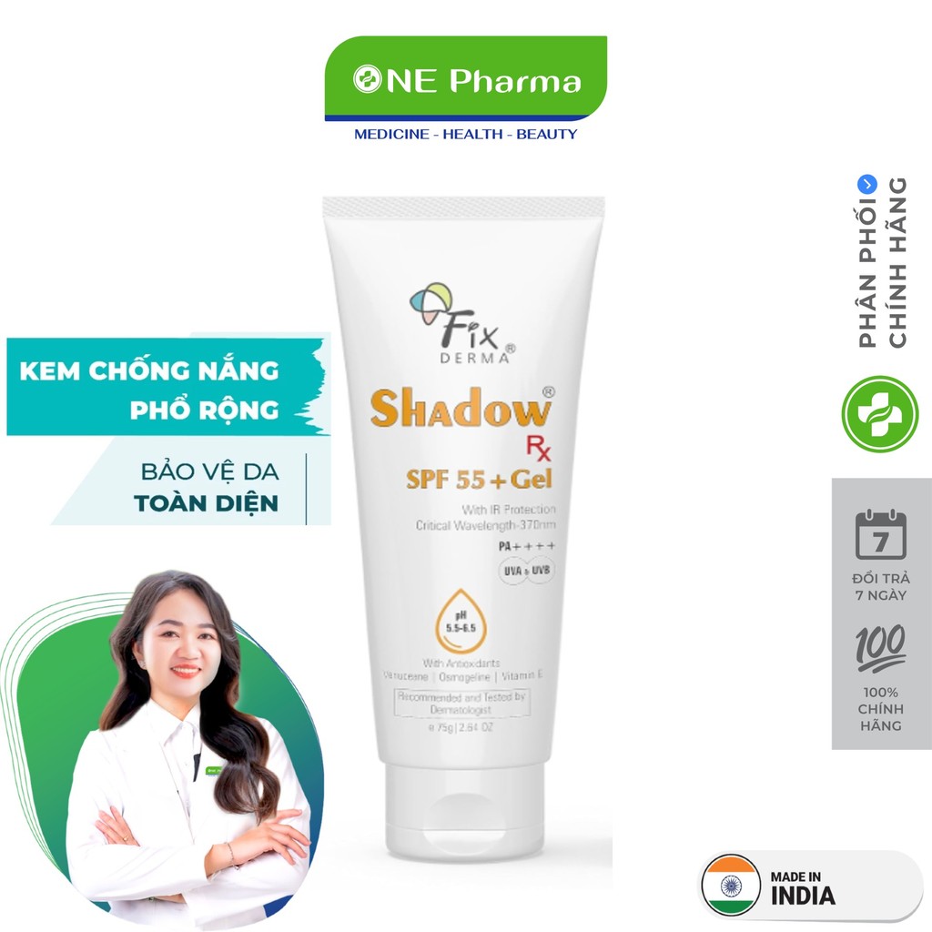 Sunscreen for Oily and Acne-prone Skin FIXDERMA Shadow SPF 55+ Gel to ...