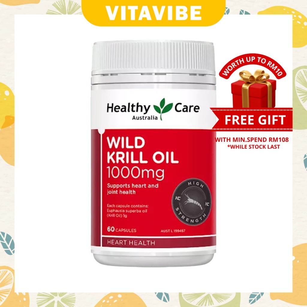 Healthy Care Wild Krill Oil 1000mg 60 Capsules | Shopee Malaysia