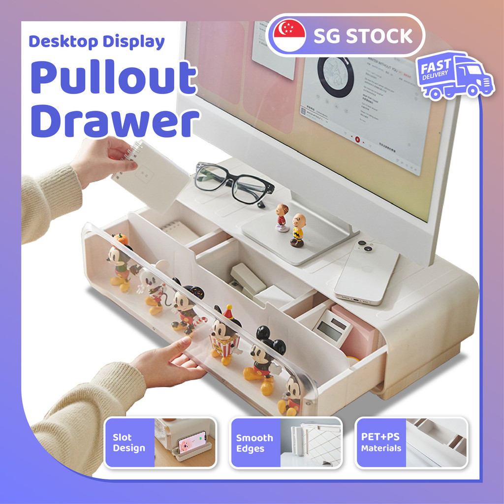 Pop Mart Desktop Display Pull-Out Drawer - Cute & Functional Organizer ...