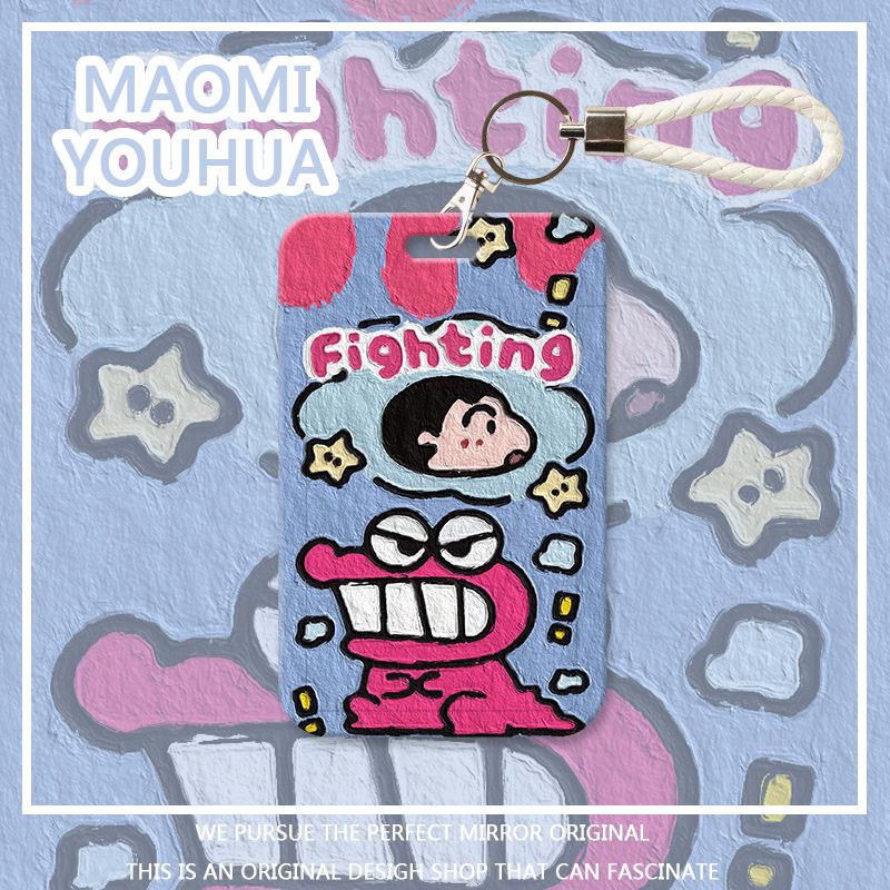 Crayon Shin chan card holder Japanese student campus card cover sturdy ...