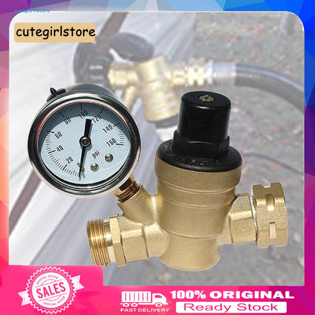 Cute_ Safe Water Pressure Adjustable Valve for Home Metal Water ...
