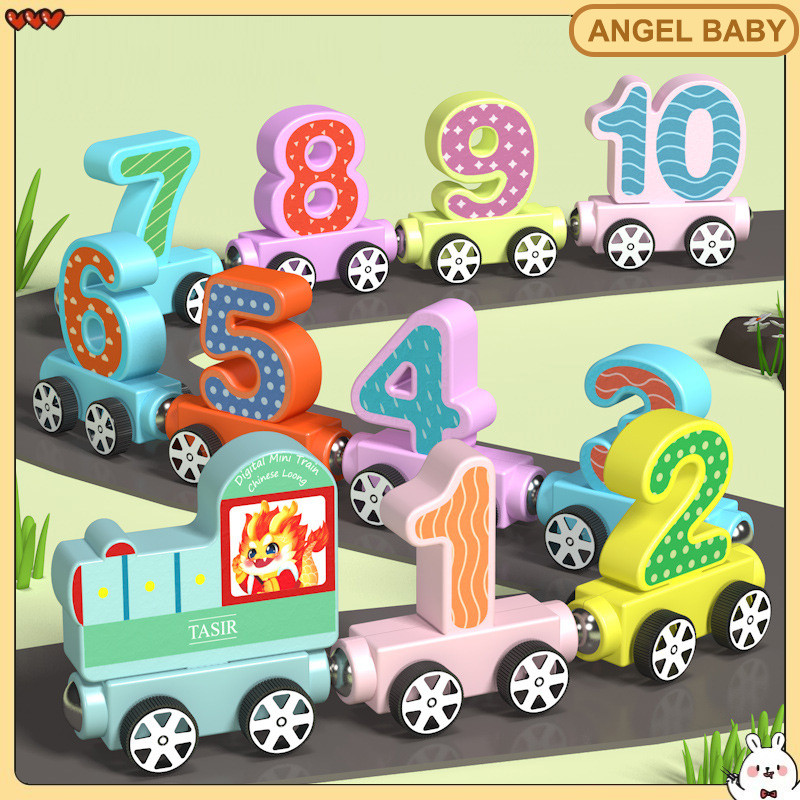 Number Train Toy Magnetic Digital Train Set Assembly Blocks Early ...
