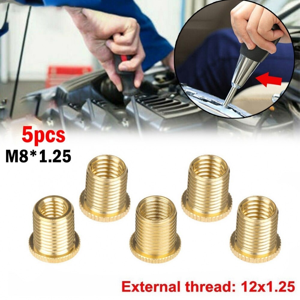 5X Gear Shift Knob Thread Adapter Nut Insert Kit M10x1.5 M10*1.25 M8*1. ...