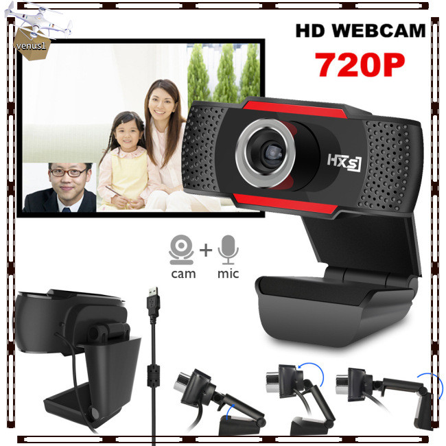VEN USB Web Camera 1080P HD 2MP Computer Camera Webcams Built-In Sound ...