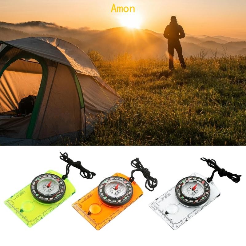 Amon Multifunctional Orienteering Compasses Ruler Camping Hiking ...