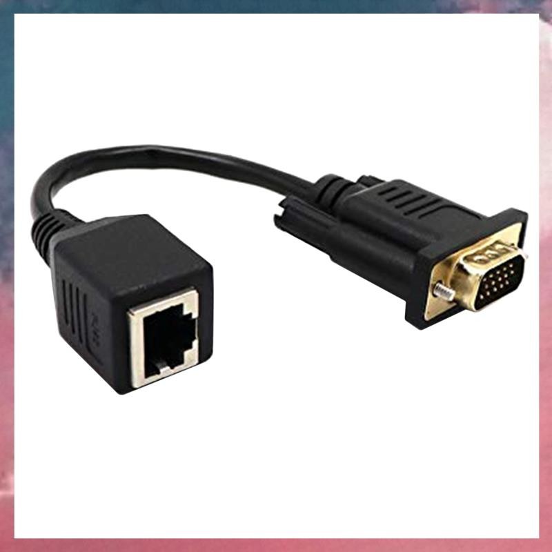 (E B M VGA to RJ45 Adapter Network Cable to VGA Network Cable Connector ...