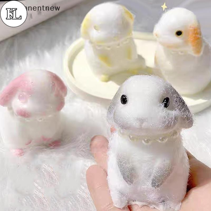 KL Cartoon Flocking Loppy Eared Rabbit Squeeze Toy Pinch Deion Stress ...