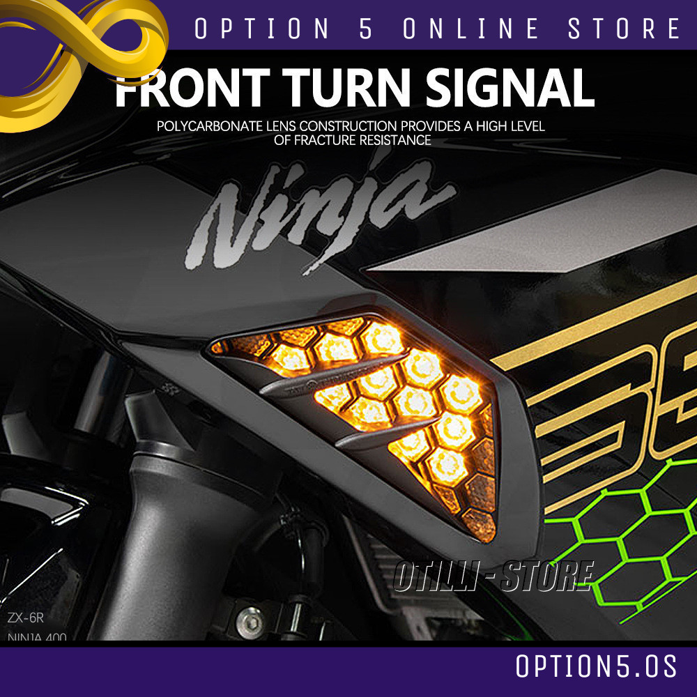 KAWASAKI NINJA 250 2013-2025 LED Signal Light with Relay Ninja 400 650 ...