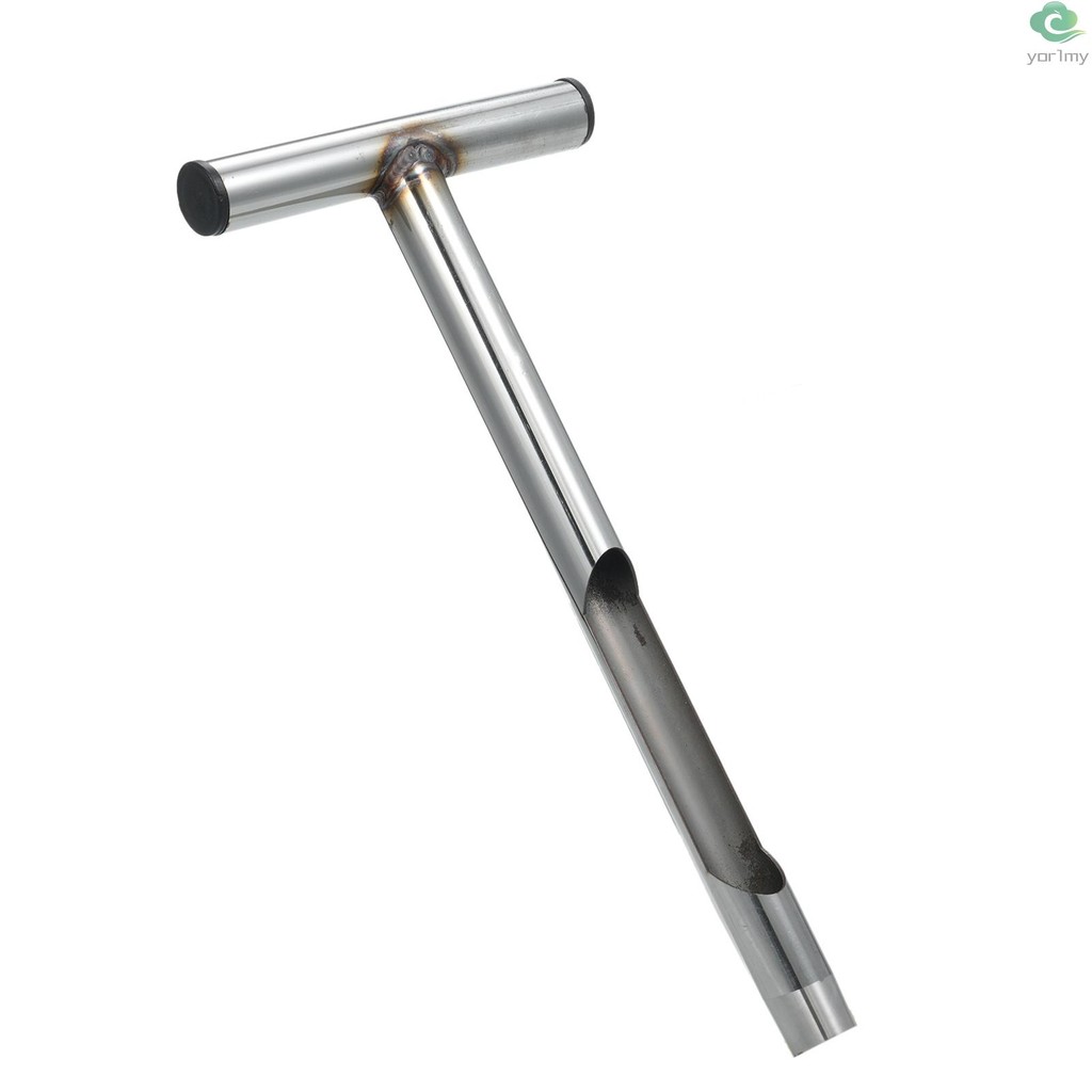 Soil Sample Probe 13 Inch Metal T-Style Handle Soil Probe Rod with 2Pcs ...