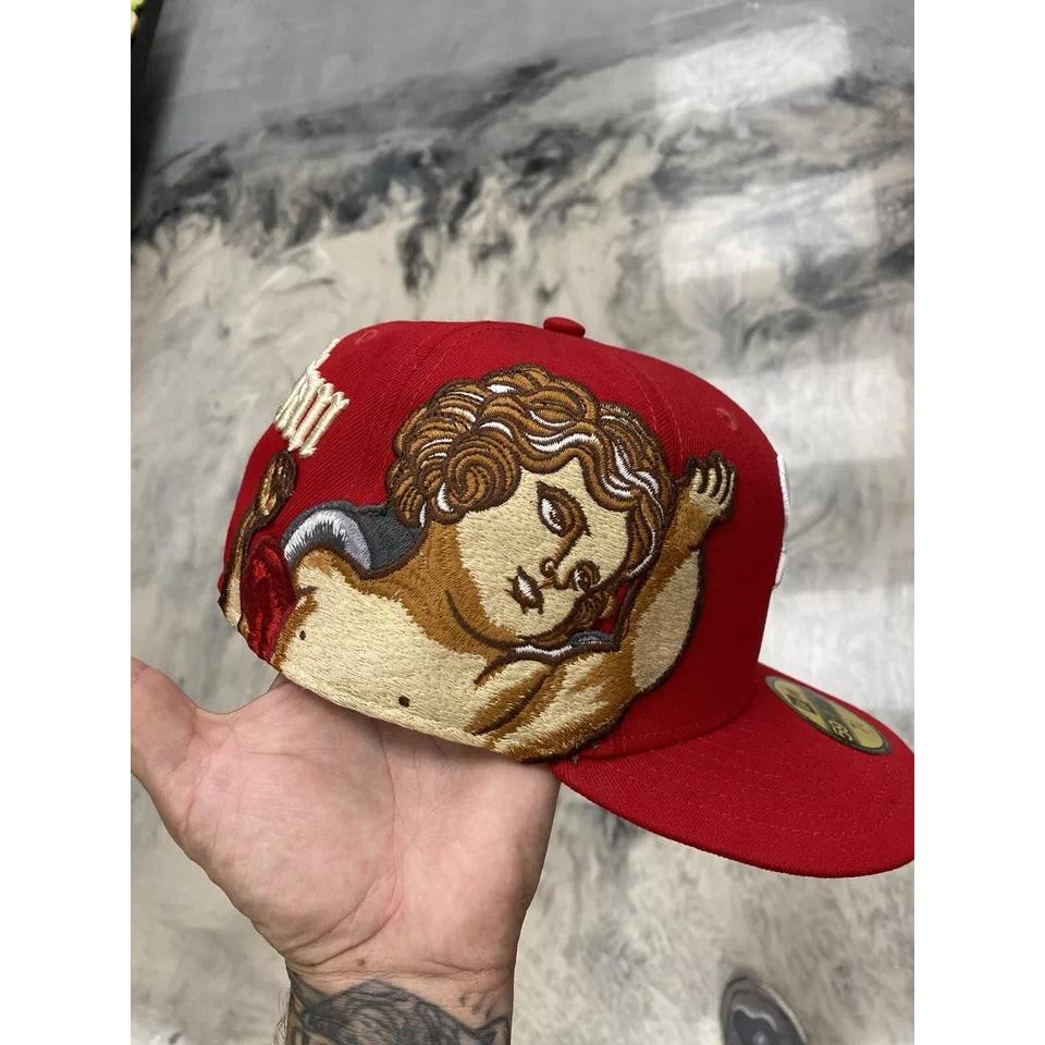 New Era X Jon Stan Chicago white Sox fitted Hat Angel Red Grey Brim ...