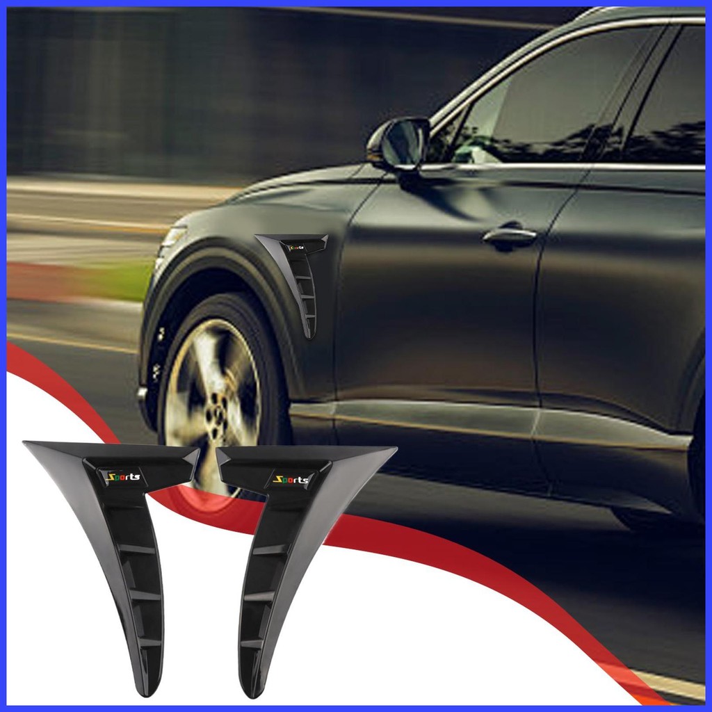 Car Side Vent Trim Decor 1 Pair Automobile Intake Side Grille Sticker ...