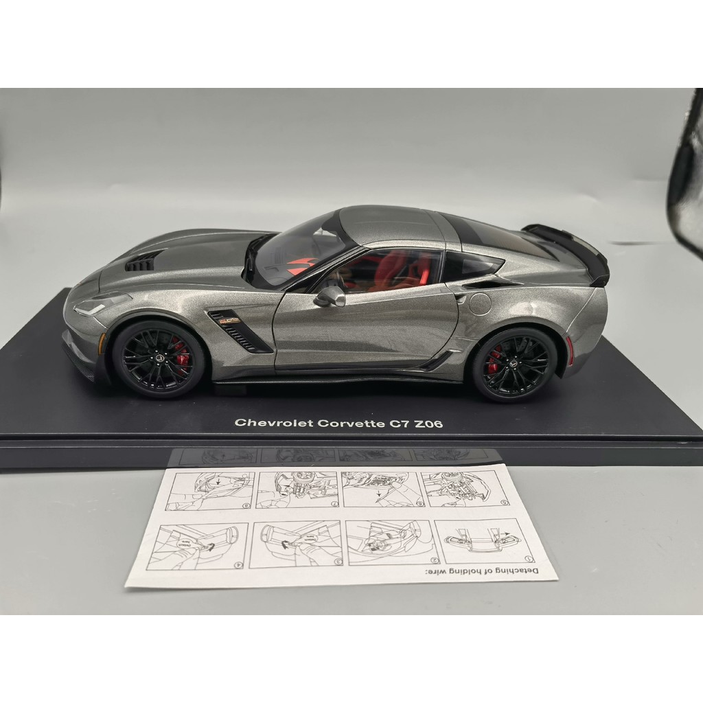 [Ready Stock] AUTOart AUTOart 1/18 Corvette C7 Z06 (Gray) ABS Plastic ...